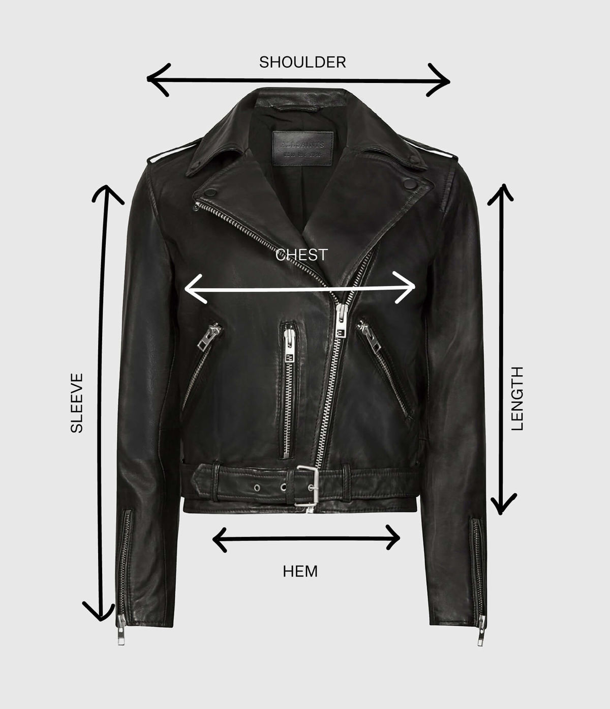 Leather Size Guide(women)-旧